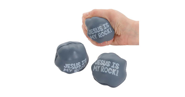 Jesus Is My Rock Stress Ball