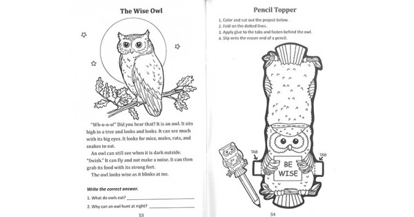 Animal Friends Reading and Craft Book
